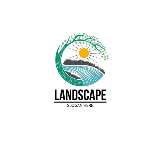 Modern & Minimal Landscaping Logo Logo Template | PosterMyWall