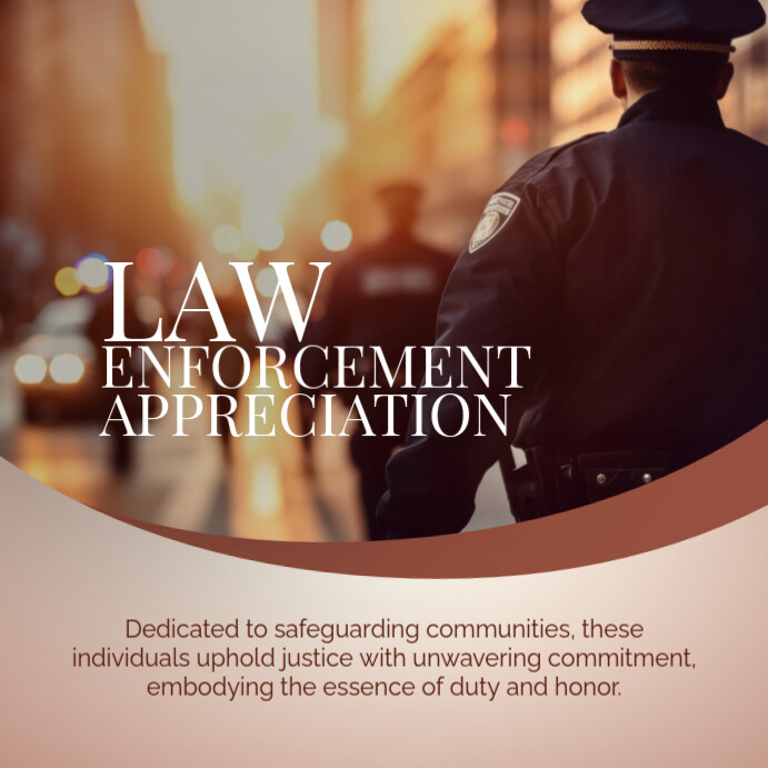 Copy of Modern & Minimal Law Enforcement Appreciation Day Instagram ...