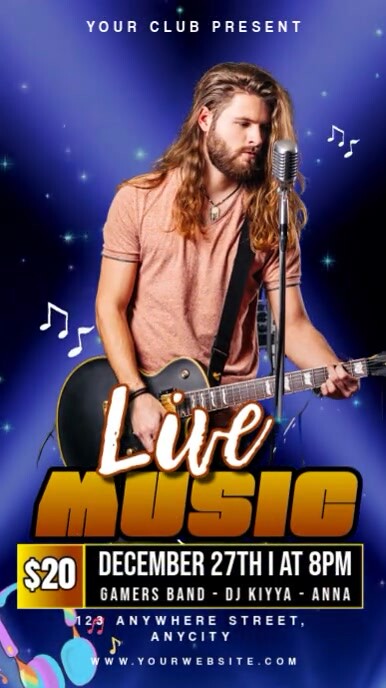 Copy of Modern & Minimal Live Music Reel Instagram | PosterMyWall