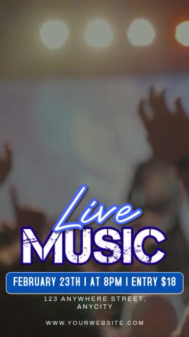 Copy of Modern & Minimal Live Music Reel Instagram | PosterMyWall