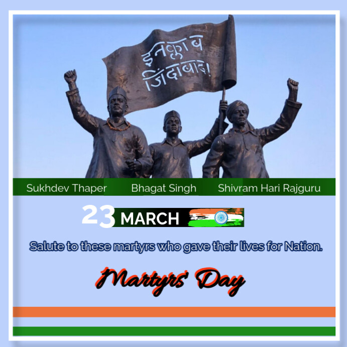 Copy of Modern & Minimal Martyrs Day Instagram Post | PosterMyWall