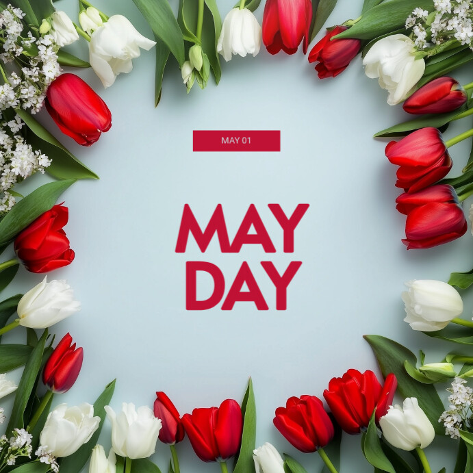 Copy of Modern & Minimal May Day Instagram Post | PosterMyWall