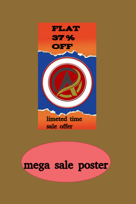 Modern & Minimal Mega Sale Offer Poster Design Poster Template ...