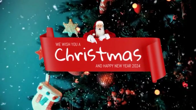Plantilla de Modern & Minimal Merry Christmas Digital Display (16:9 ...