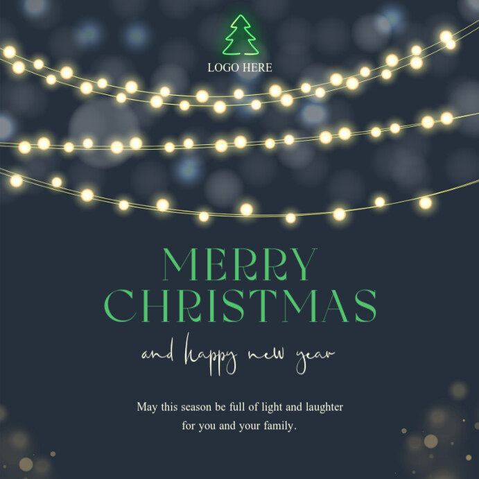 Copy of Modern & Minimal Merry Christmas Instagram Post | PosterMyWall