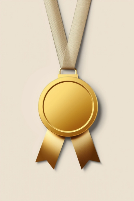 Modern & Minimal Minimal Achievement Medal Template Poster | PosterMyWall