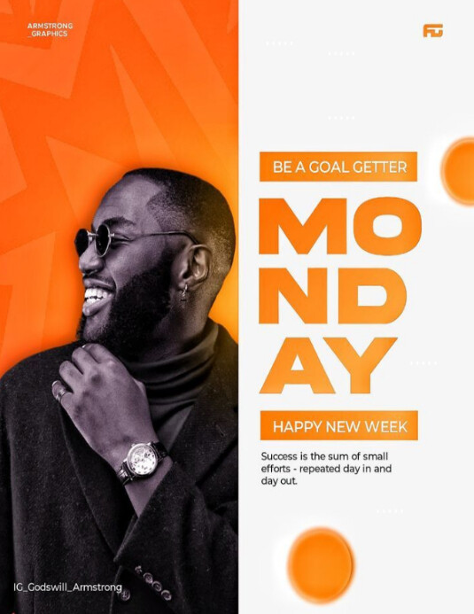 Copy of Modern & Minimal Motivational Monday Flyer (us Letter ...