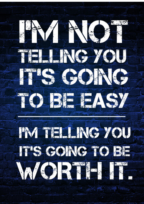 Modern & Minimal Motivational Quotes A4 Templat | PosterMyWall