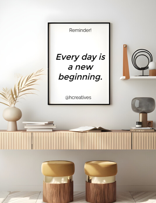 Copy of Modern & Minimal Motivational Quotes Flyer (us Letter ...