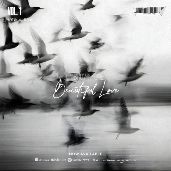Modèle Modern & Minimal Music Album Release Album Cover | PosterMyWall