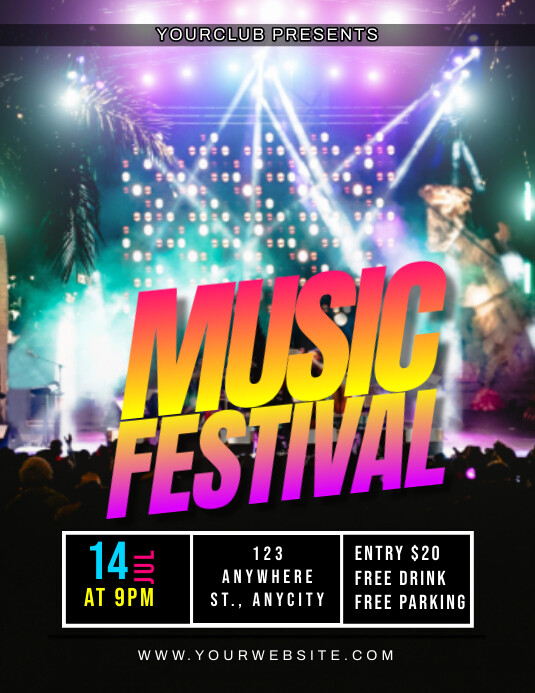 Copy of Modern & Minimal Music Festival Pamflet (lett | PosterMyWall