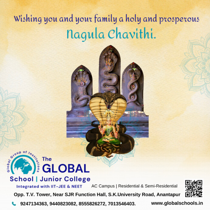 Copy of Modern & Minimal Nagula Chavithi, Naga Panchami,wishes ...