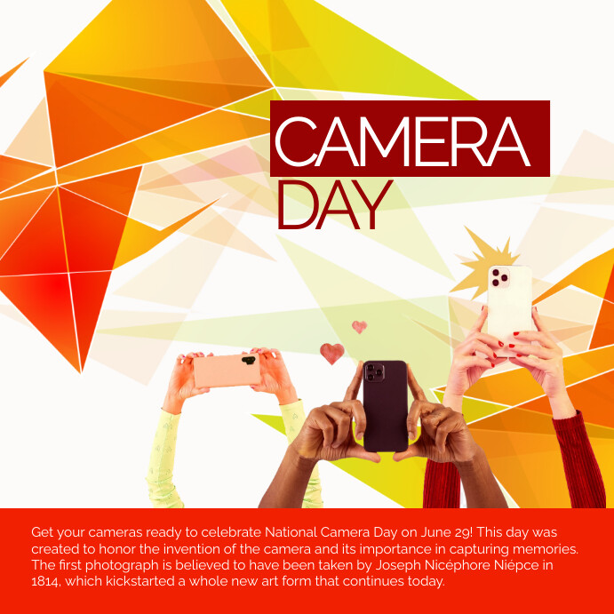 Copy of Modern & Minimal National Camera Day Instagra | PosterMyWall
