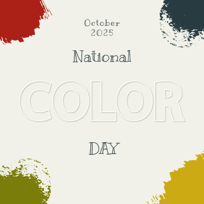 Modern & Minimal National Color Day Instagram Post Template | PosterMyWall
