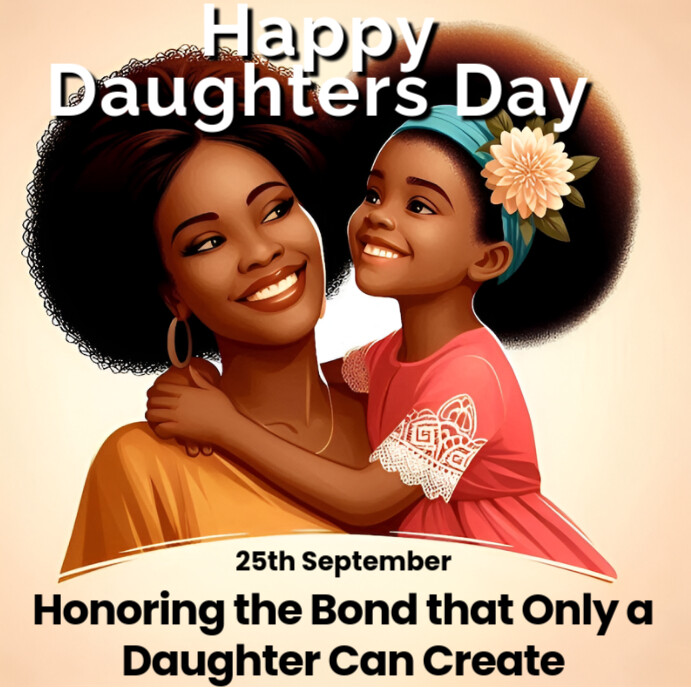 Plantilla de Modern & Minimal National Daughters Day Instagram Post ...