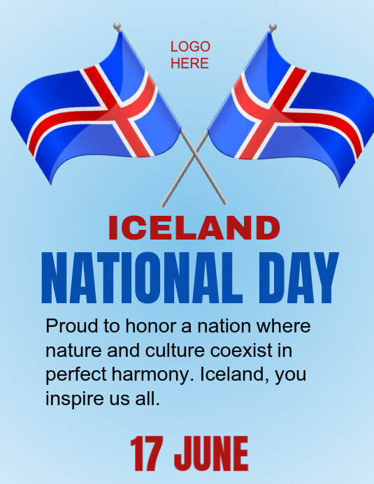 Copy of Modern & Minimal National Day Flyer (us Letter) | PosterMyWall
