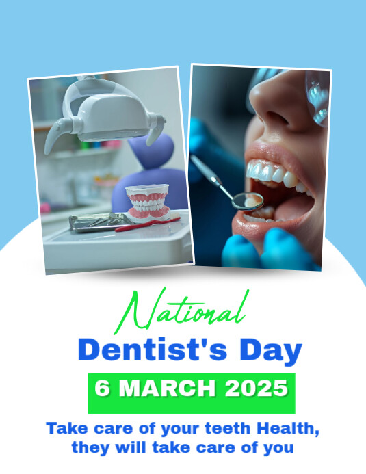 Copy of Modern & Minimal National Dentist Dau Flyer (us Letter ...