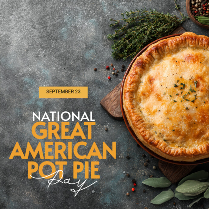 Copy of Modern & Minimal National Great American Pot Pie Day Instagram ...