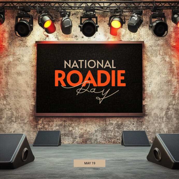 Modern & Minimal National Roadie Day Instagram Post Template | PosterMyWall