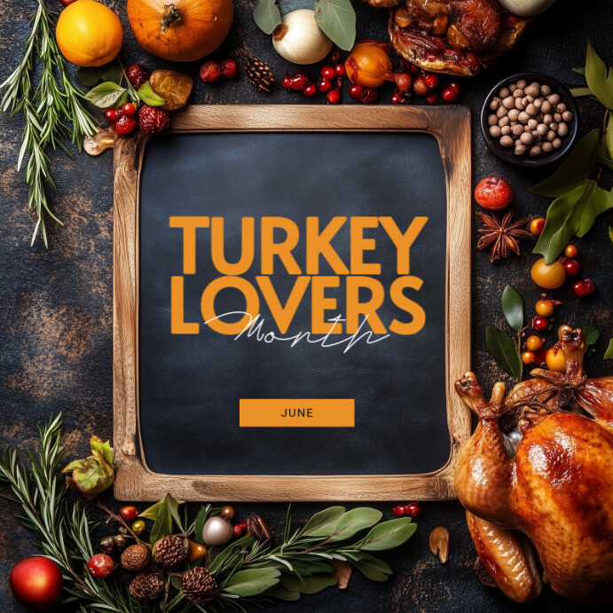 Copy of Modern & Minimal National Turkey Lovers Month Instagram Post ...