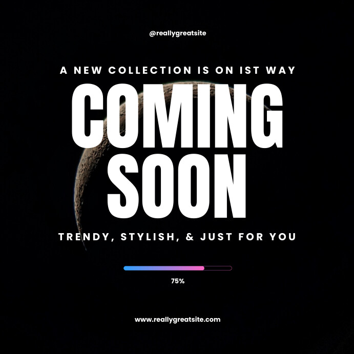 Modern & Minimal New Collection Coming Soon I Template | PosterMyWall