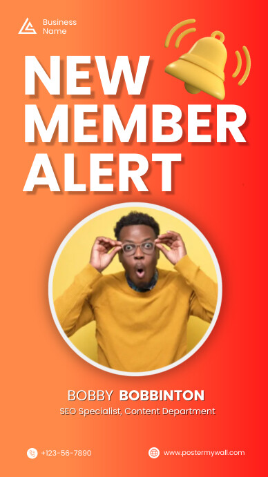 Modern & Minimal New Member Alert Instagram S Template | PosterMyWall