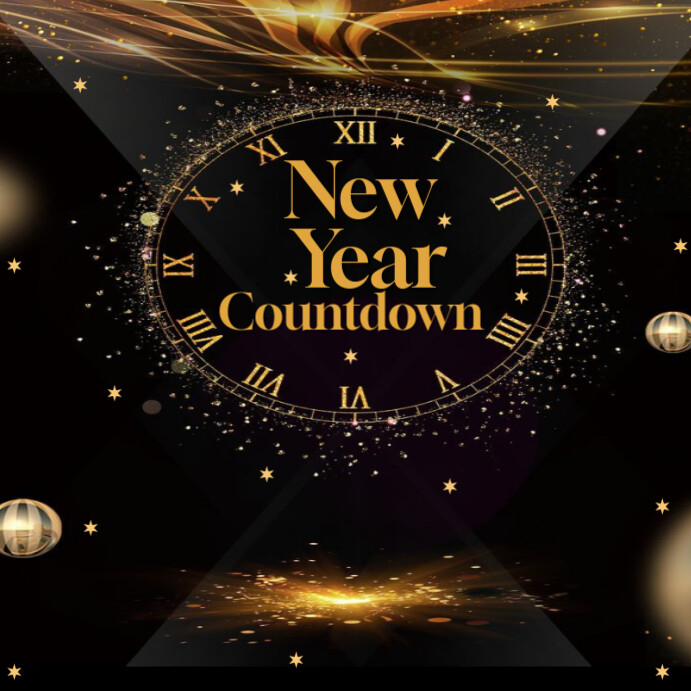 Modern & Minimal New Year Countdown Instagram Post Template | PosterMyWall