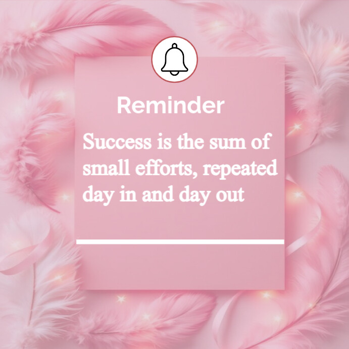 Modern & Minimal Notification Reminder Instagram Post Template ...