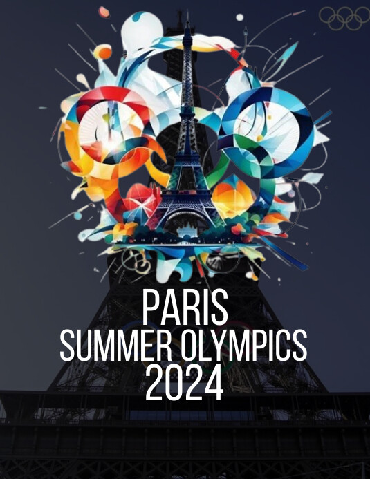 Modern & Minimal Paeis Olympics Flyer (us Let Template | PosterMyWall