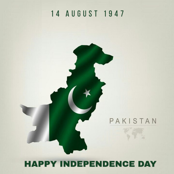 Modern & Minimal Pakistan Independence Day Instagram Post 2025 Template ...