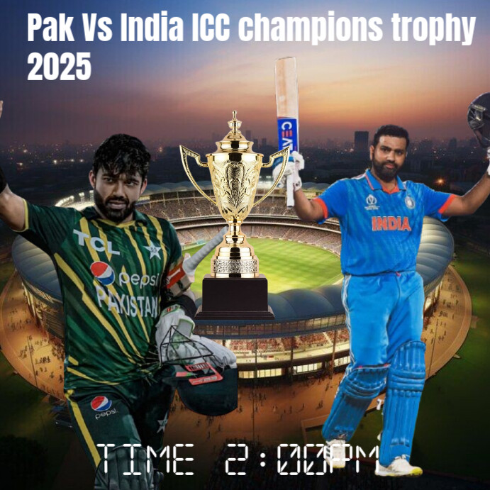 Modern & Minimal Pakistan Vs India Instagram Post Template | PosterMyWall