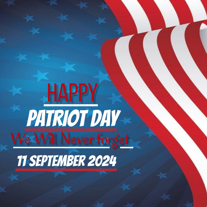 Plantilla de Modern & Minimal Patriot Day Instagram Post | PosterMyWall