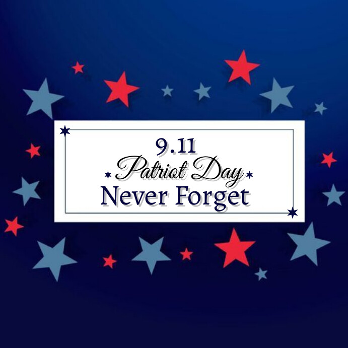 Modern & Minimal Patriot Day Instagram Post Template | PosterMyWall