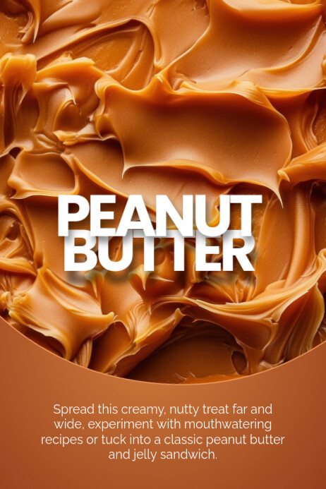 Modern & Minimal Peanut Butter Day Poster Template | PosterMyWall