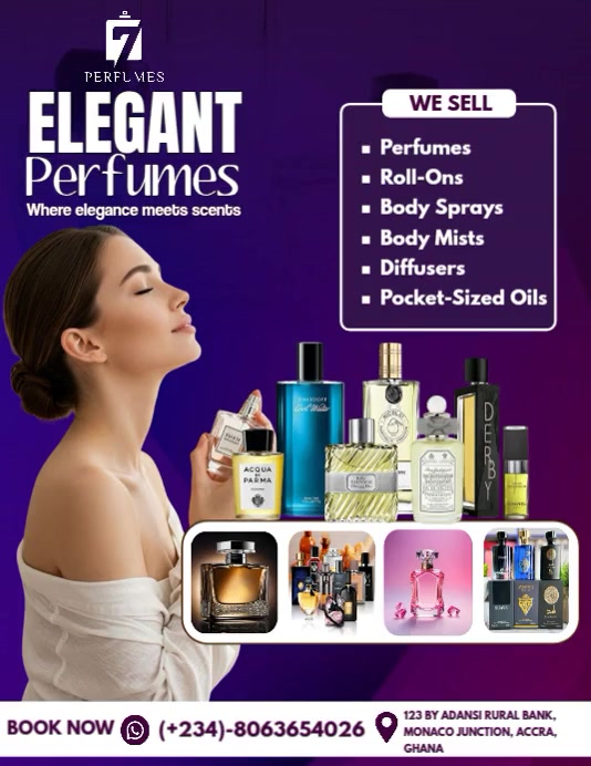Modern & Minimal Perfume Scent Flyer (us Letter) Template | PosterMyWall