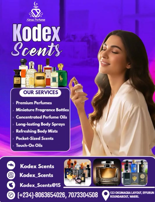 Modern & Minimal Perfume Scent Flyer (us Letter) Template | PosterMyWall