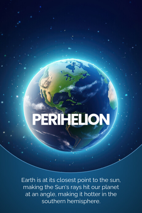 Szablon Modern & Minimal Perihelion Day Poster | PosterMyWall