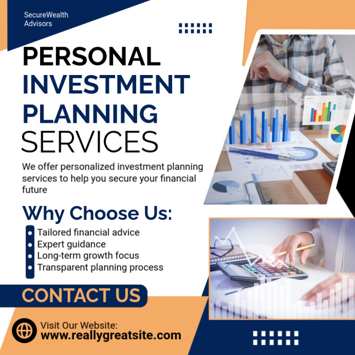 Modern & Minimal Personal Investment Planning Services Instagram Post ...