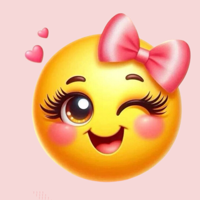 Copy of Modern & Minimal Pink Smiley Instagram Post | PosterMyWall