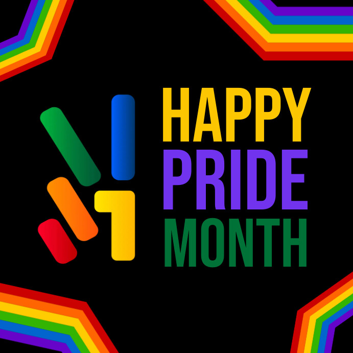 Modern & Minimal Pride Month Celebration Inst Template | PosterMyWall