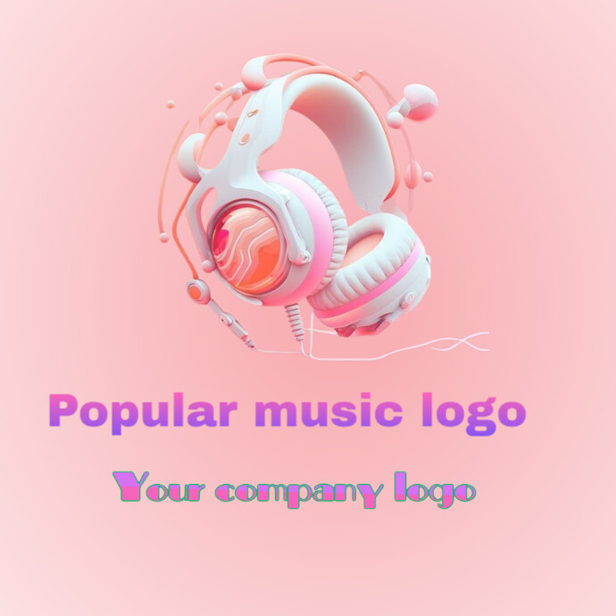 Modern & Minimal Professional Popular Music Logo Template | PosterMyWall