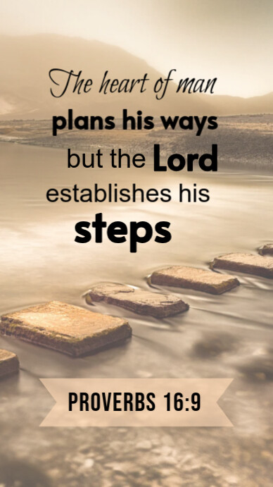 Modern & Minimal Proverbs 16:9 Instagram Story Template | PosterMyWall