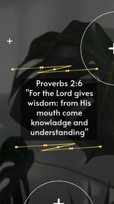 Plantilla de Modern & Minimal Proverbs 2:6 Reel Instagram | PosterMyWall