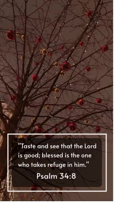 Plantilla de Modern & Minimal Psalm 34:8 Reel Instagram | PosterMyWall