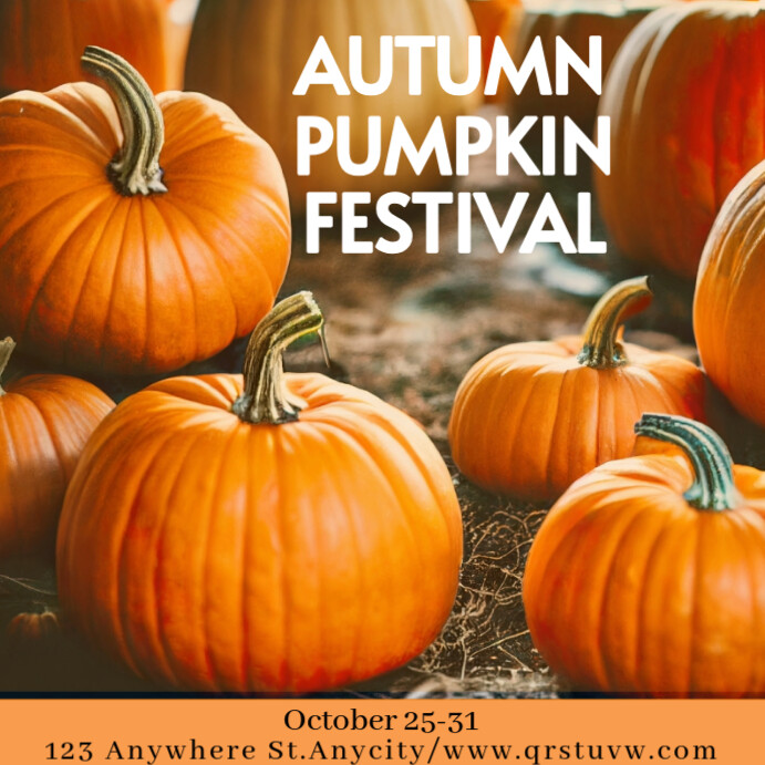 Modern & Minimal Pumpkin Patch Poster/season/party/event/holiday ...