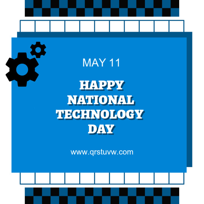 Modern & Minimal Quotes/greeting/gear/national/technology Day/happy ...
