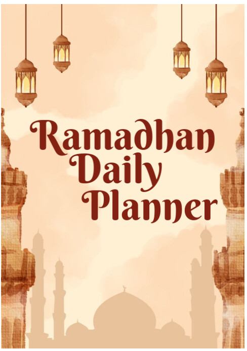 Plantilla de Modern & Minimal Ramadan Daily Planner A5 | PosterMyWall