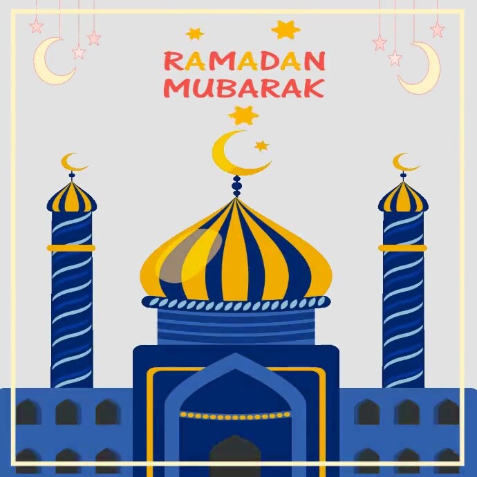 Modern & Minimal Ramadan Mubarak Instagram Post Template | PosterMyWall