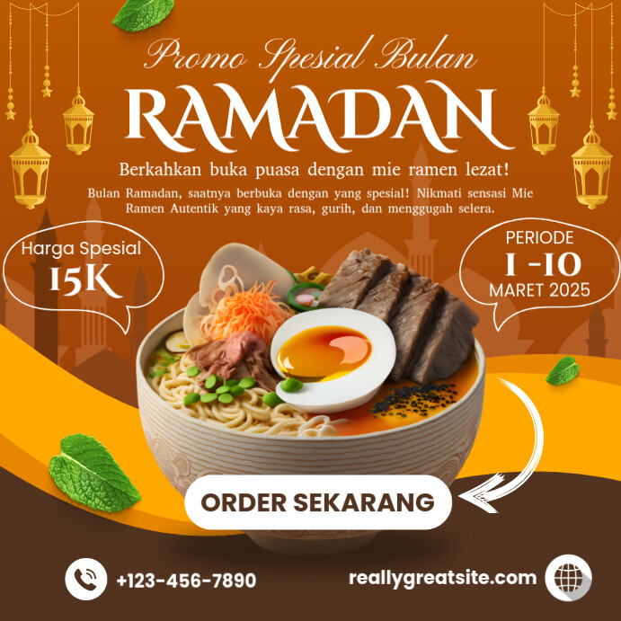 Copy of Modern & Minimal Ramadan Sale Menu Design Template Instagram ...