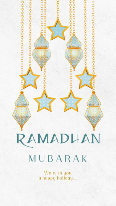 Modern & Minimal Ramadhan Mubarak Kareem Instagram Story Template ...